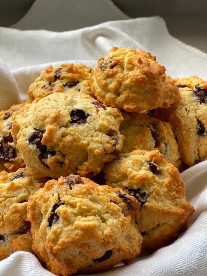 Easy Chocolate Chip Rock Buns - Tasty Bakes Kitchen