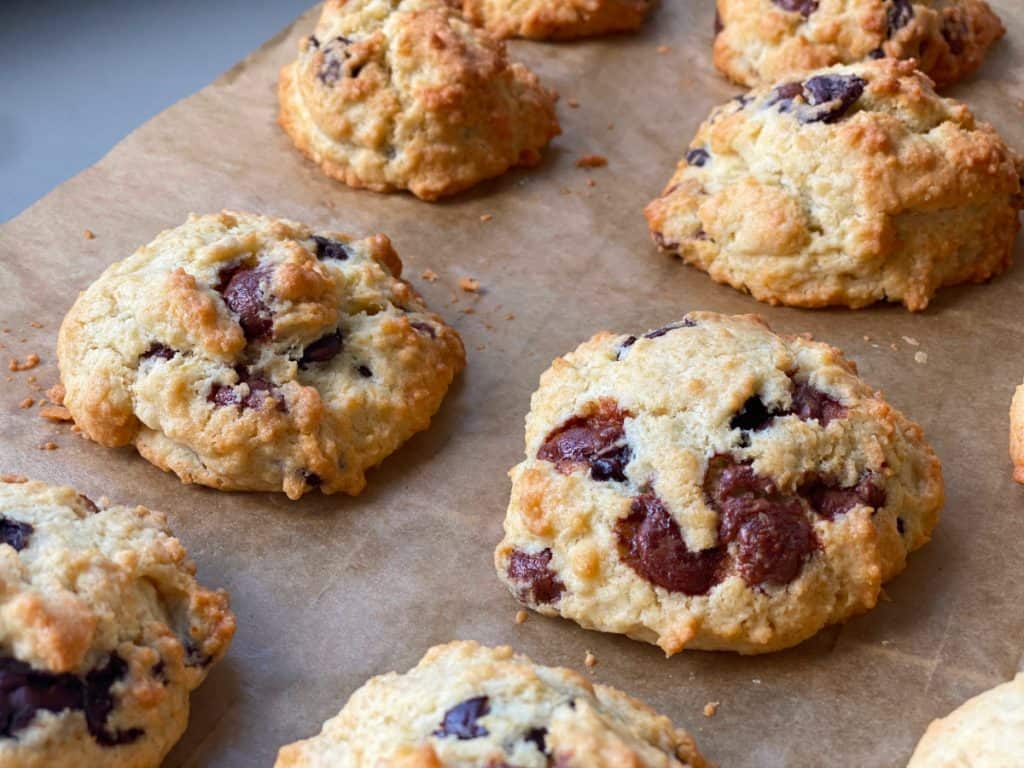 Easy Chocolate Chip Rock Buns - Tasty Bakes Kitchen