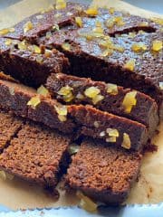 Sticky Ginger Treacle Cake With Stem Ginger - Tasty Bakes Kitchen