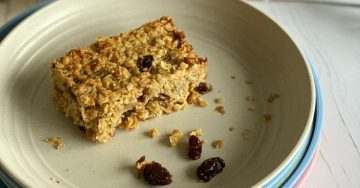 Fruit and Seed Flapjacks with Banana - Tasty Bakes Kitchen