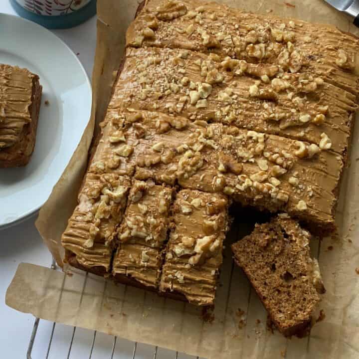 Sticky Ginger Treacle Cake With Stem Ginger - Tasty Bakes Kitchen