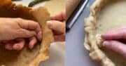 How To Line A Tart Tin With Pastry - Tasty Bakes Kitchen