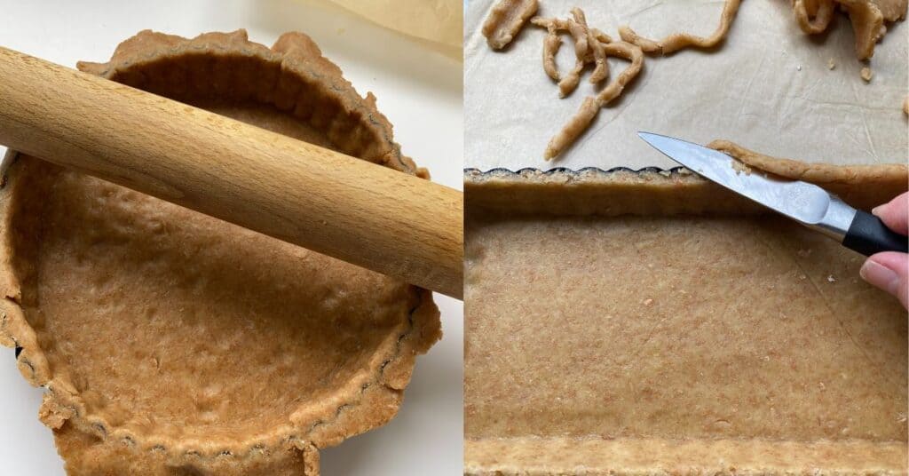 How To Line A Tart Tin With Pastry - Tasty Bakes Kitchen